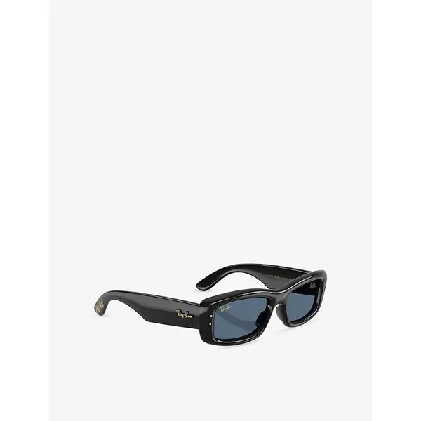 Ray-ban Rectangle-frame Acetate Sunglasses - Black