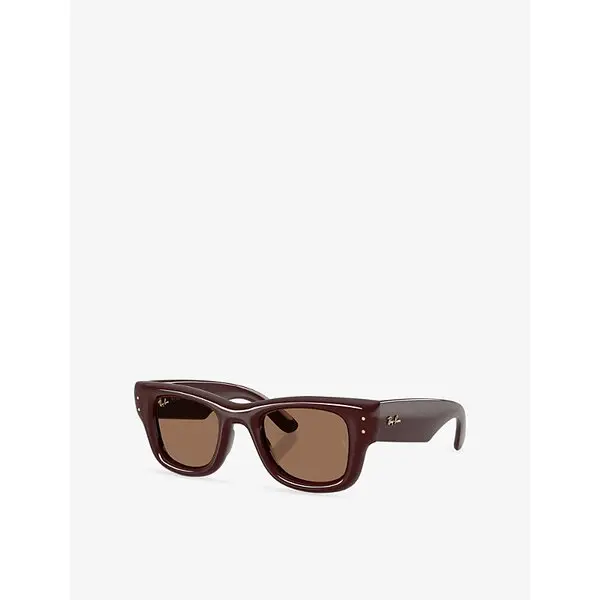 Ray-ban Rb4940 Wayfarer Square-frame Nylon Sunglasses - Brown