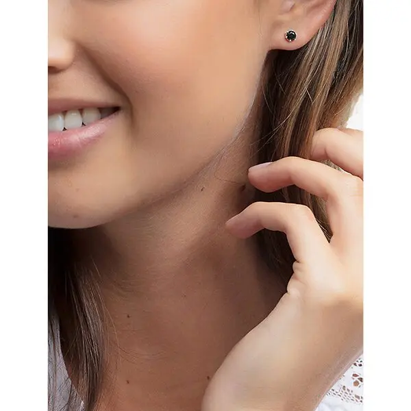 THOMAS SABO Sterling Silver And Cubic Zirconia Stud Earrings