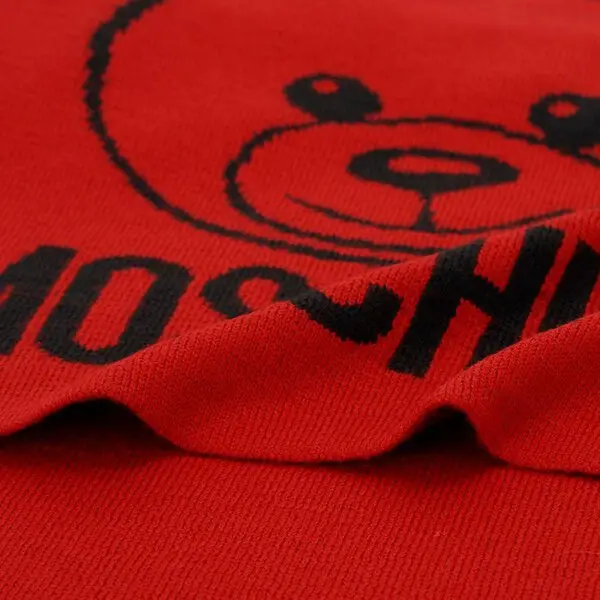 Moschino Contrasting Logo Scarf