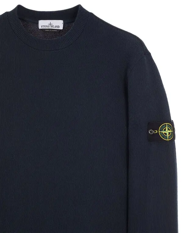 Stone Island Crewneck Jumper With Logo Patch
