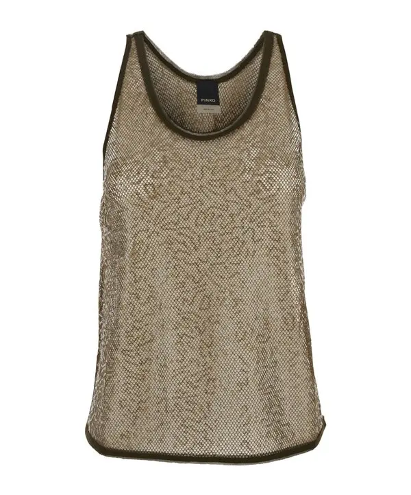 Pinko Sleeveless Sequined Tank Top