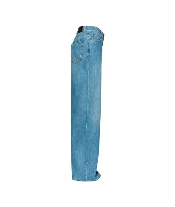 Pinko Medium-light Denim Palazzo Jeans