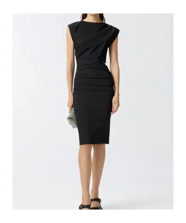 Pinko Sleeveless Buttoned Dress