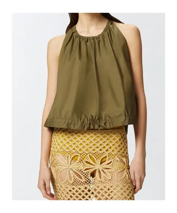 Pinko Gathered Blouse With Drawstring Hem