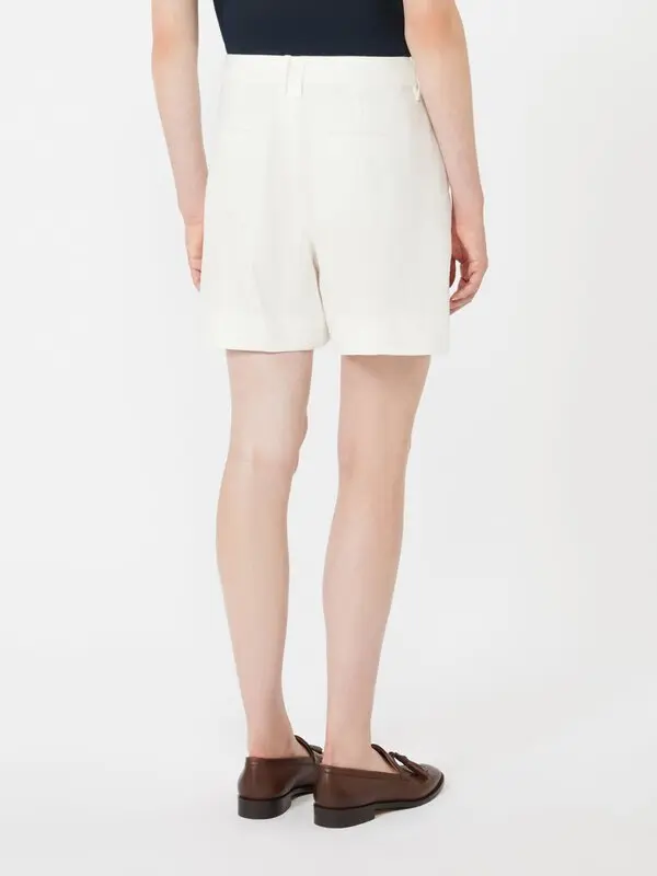 Max Mara Linen Tailored Shorts - White