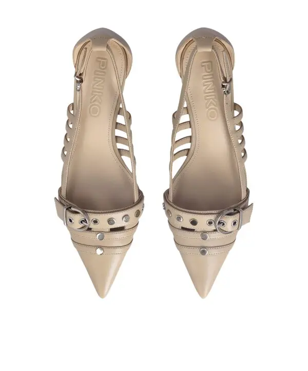 Pinko Multi-straps Leather Pumps