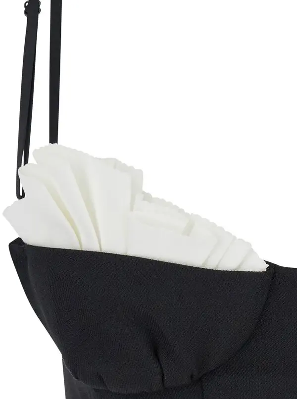SHUSHU/TONG Balconette-style Cropped Top