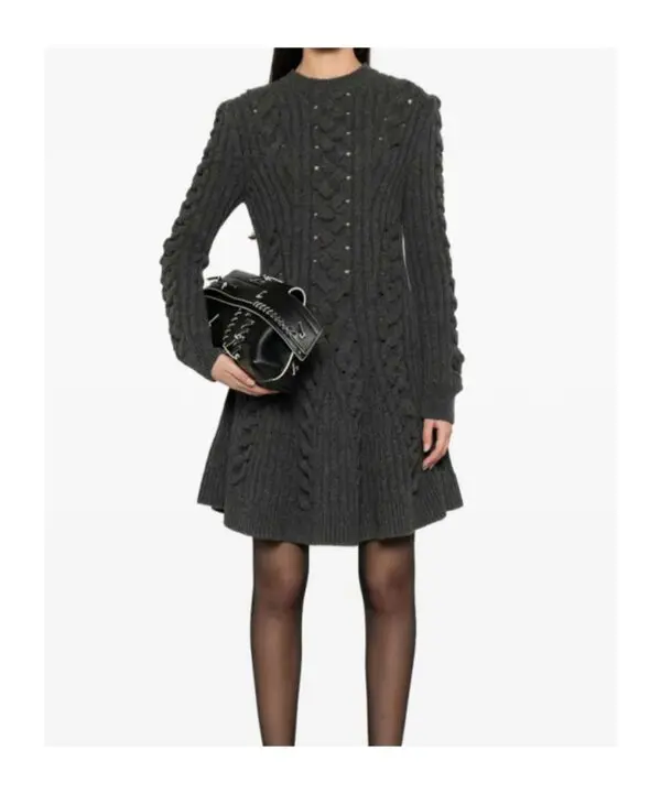 Alexander McQueen Cable Knit Mini Dress