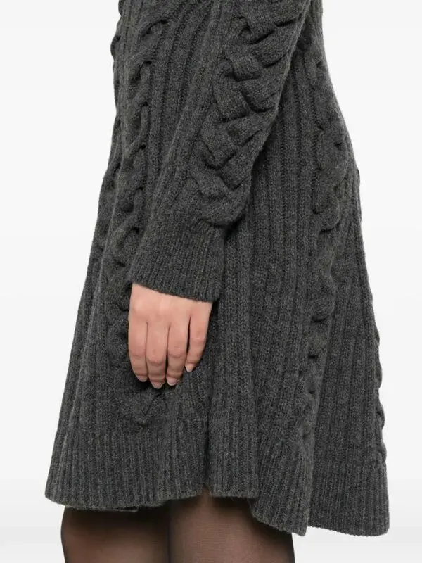 Alexander McQueen Cable Knit Mini Dress