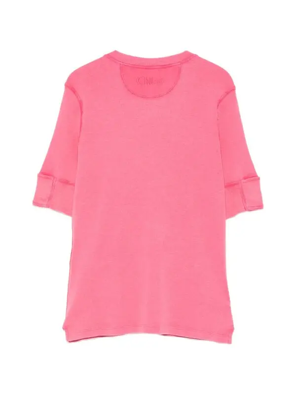 Chloé Short-sleeved Henley Shirt - No