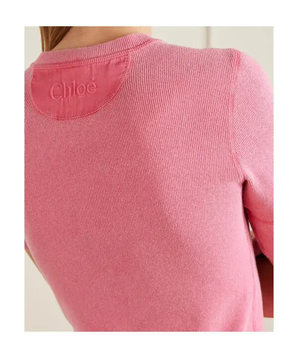 Chloé Short-sleeved Henley Shirt - No