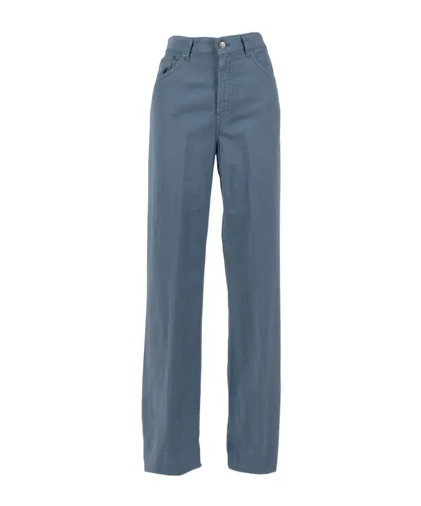DONDUP High Waist Wide Leg Jeans - Blue