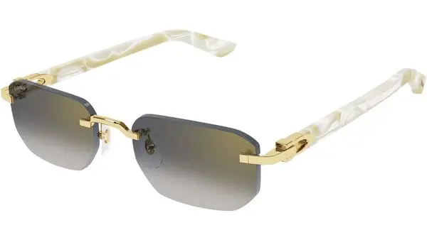 Cartier Rimless Rectangular Sunglasses