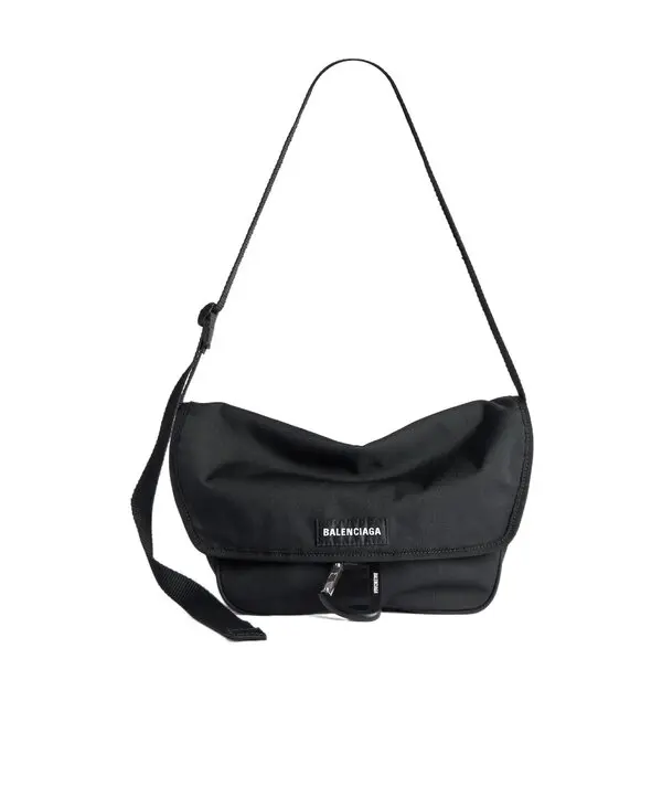 Balenciaga Explorer Flap Messenger Bag Small - Black