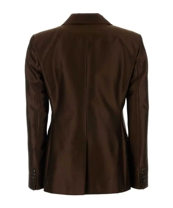 Max Mara Double-breasted Long Sleeve Blazer