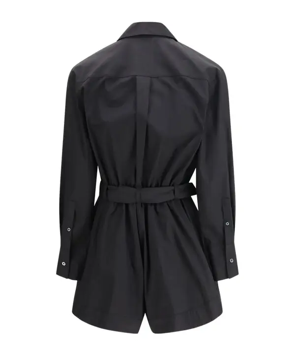 Pinko V-neck Belted Playsuit With Logo Buckle