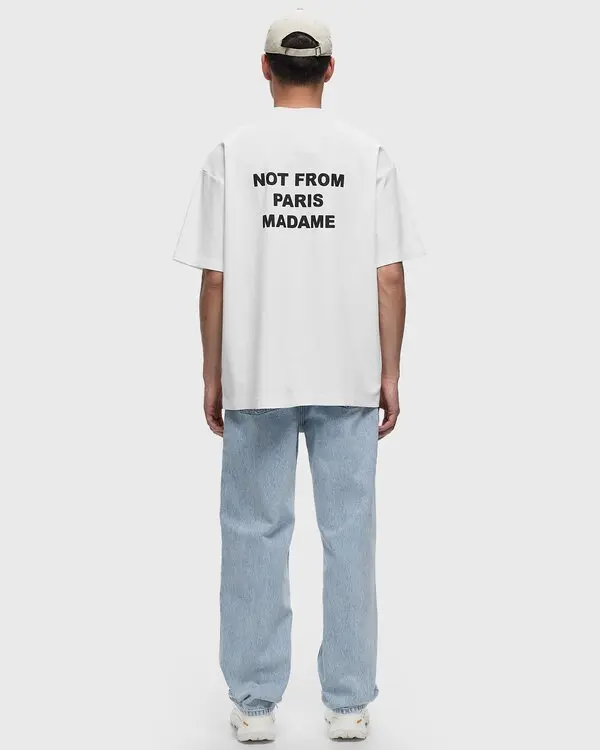 Drole De Monsieur Le T-shirt Slogan T-shirt - White