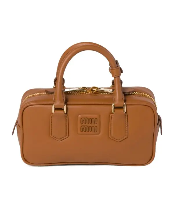 Miu Miu Zipper Shoulder Bag - Brown
