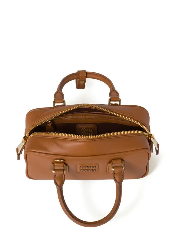 Miu Miu Zipper Shoulder Bag - Brown