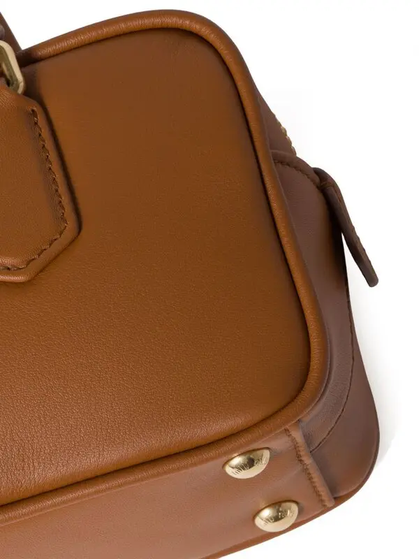 Miu Miu Zipper Shoulder Bag - Brown