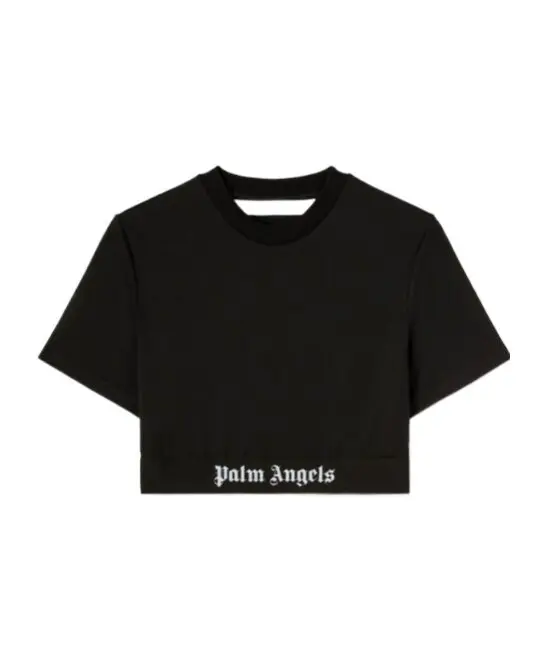 Palm Angels Logo Tape Cropped Top