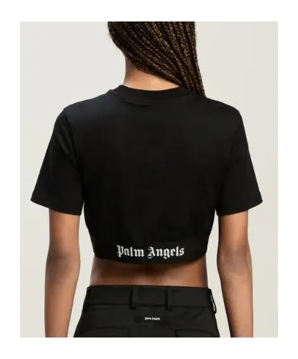 Palm Angels Logo Tape Cropped Top