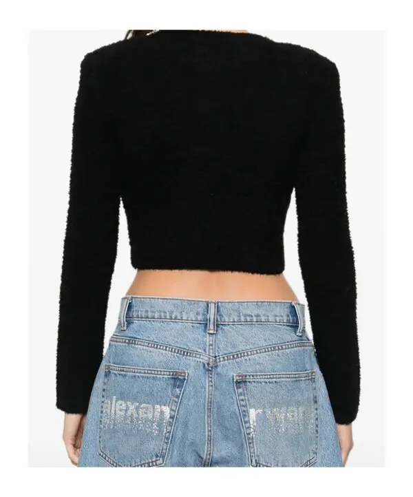 SELF-PORTRAIT Embellished Crewneck Cardigan