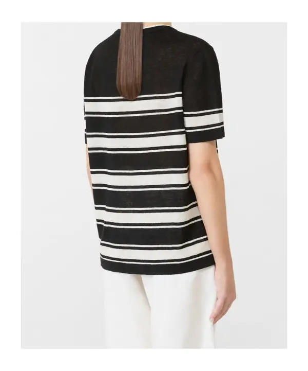 Max Mara Striped Short-sleeved Knitwear