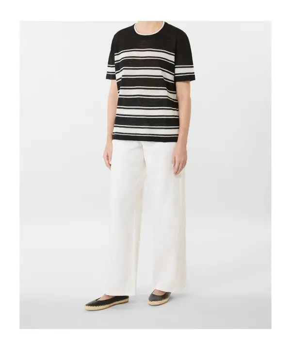 Max Mara Striped Short-sleeved Knitwear