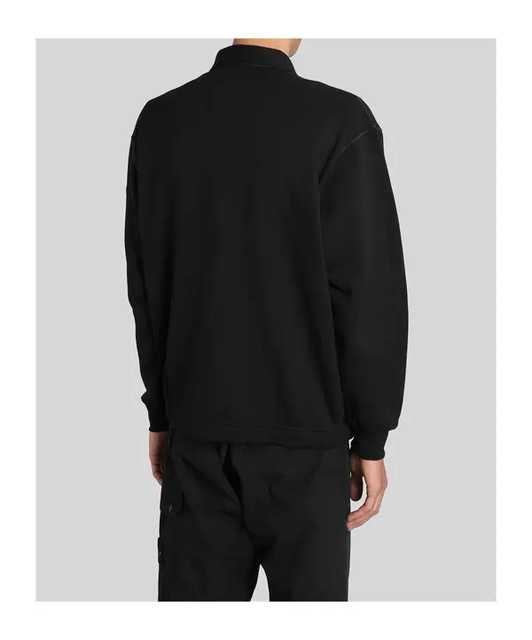 Stone Island Logo Patch Zip-up Sweatshirt