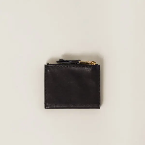 Miu Miu Logo Embossed Zipped Wallet