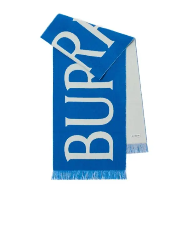 Burberry Logo Wool Scarf
