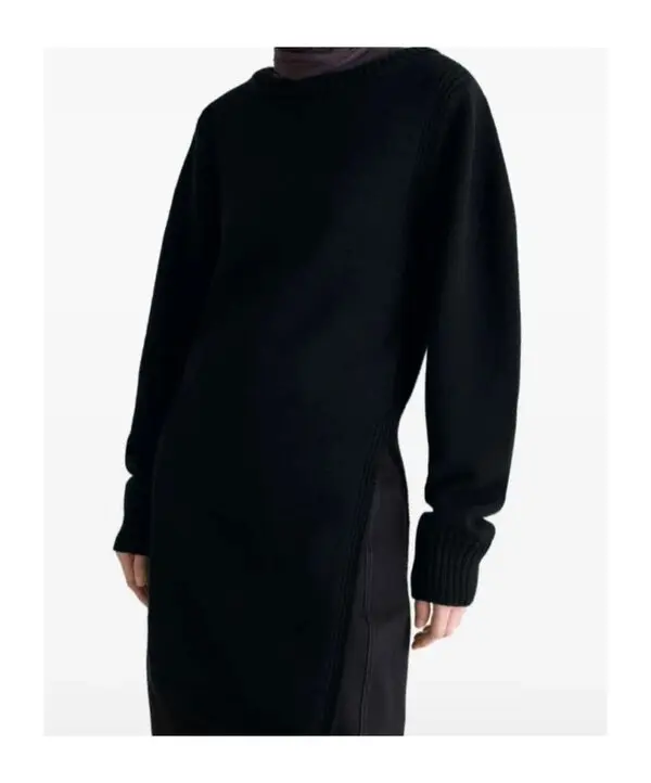 LEMAIRE Crew Neck Sweater With Side Slits
