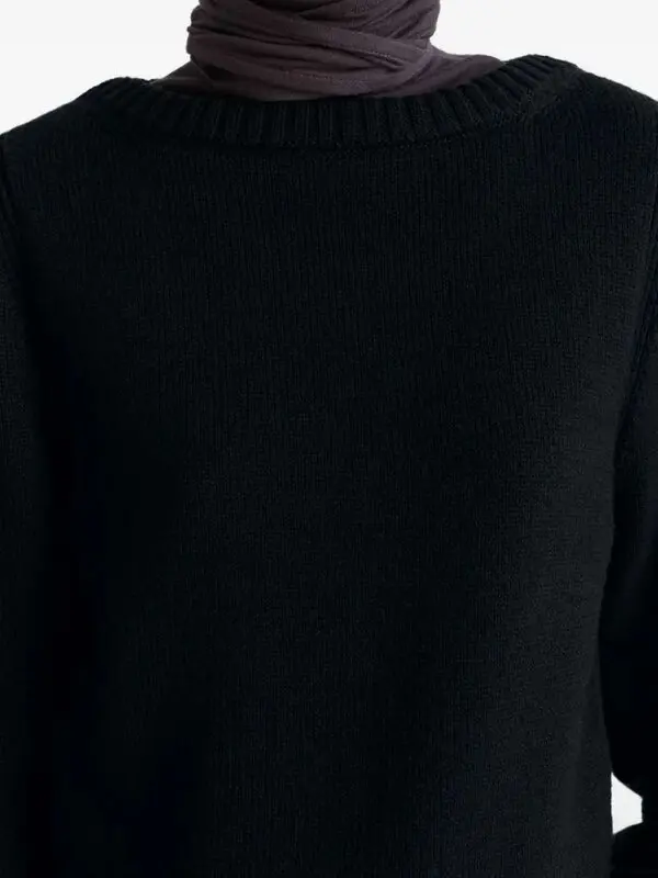 LEMAIRE Crew Neck Sweater With Side Slits
