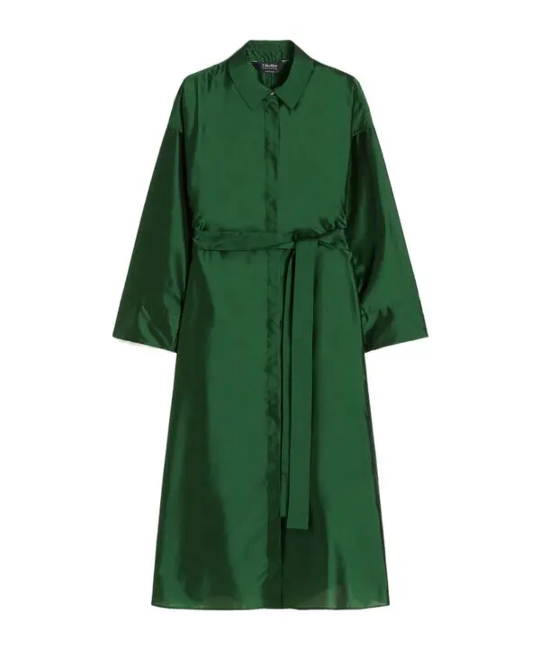 Max Mara Anna Long-sleeved Dress - Green