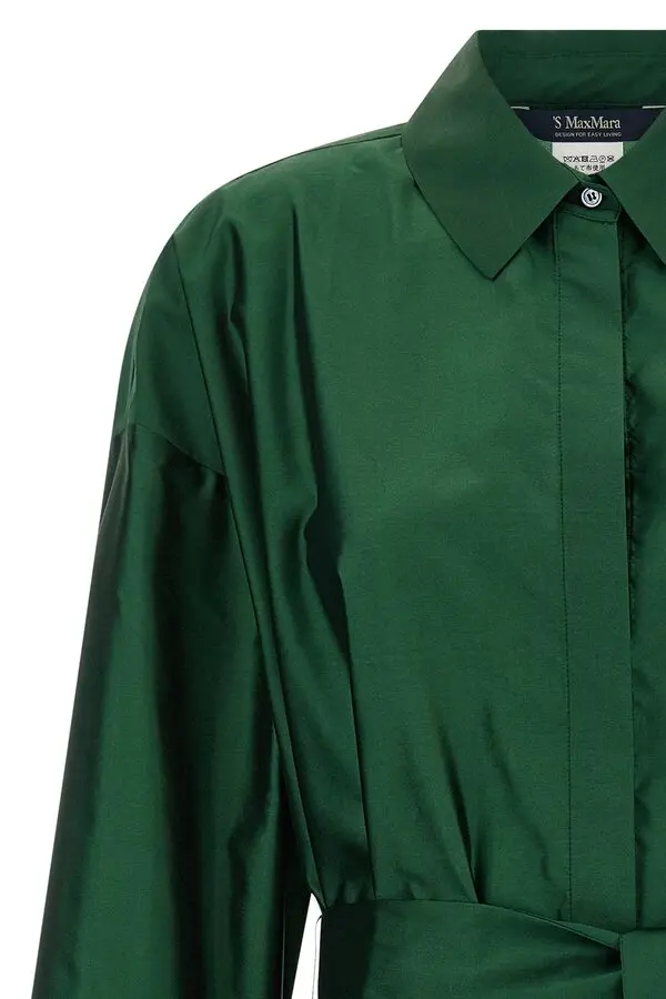 Max Mara Anna Long-sleeved Dress - Green