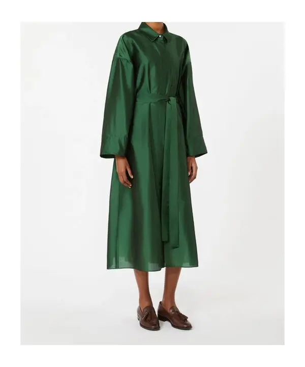 Max Mara Anna Long-sleeved Dress - Green