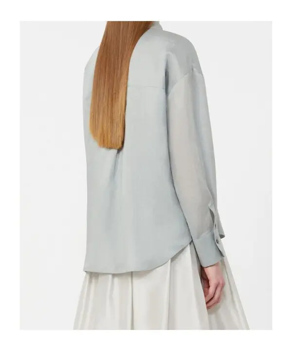 Max Mara Long-sleeved Shirt With Dropped Shoulders