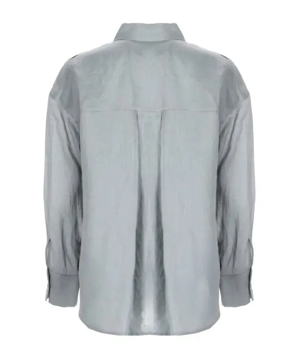 Max Mara Long-sleeved Shirt - Light Blue
