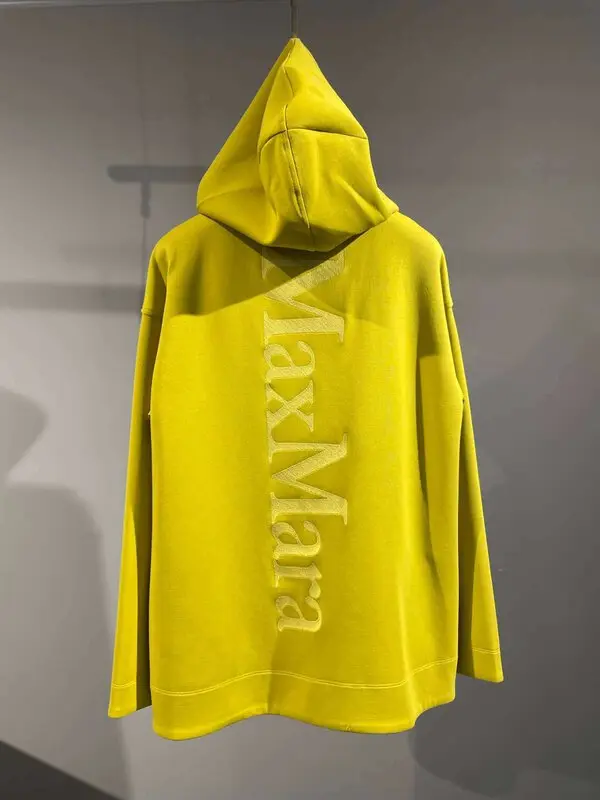 Max Mara Doria Zipped Hoodie - Lemon
