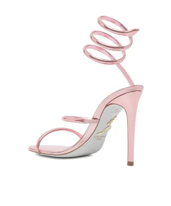 Rene Caovilla Round Toe High-heeled Sandals - Pink