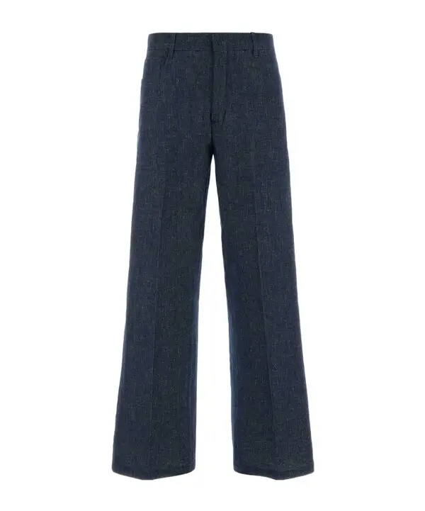 Max Mara Pressed-crease Wide-leg Jeans