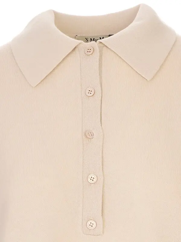 Max Mara Smmfrisia Long-sleeved Knitted Polo Shirt - No