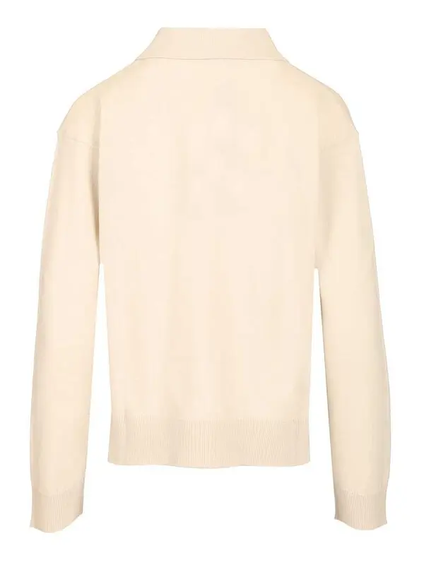 Max Mara Long Sleeve Knitted Polo Top