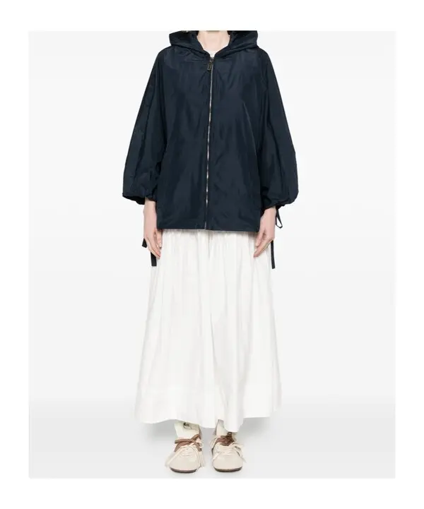 Max Mara Technical Taffeta Hooded Coat