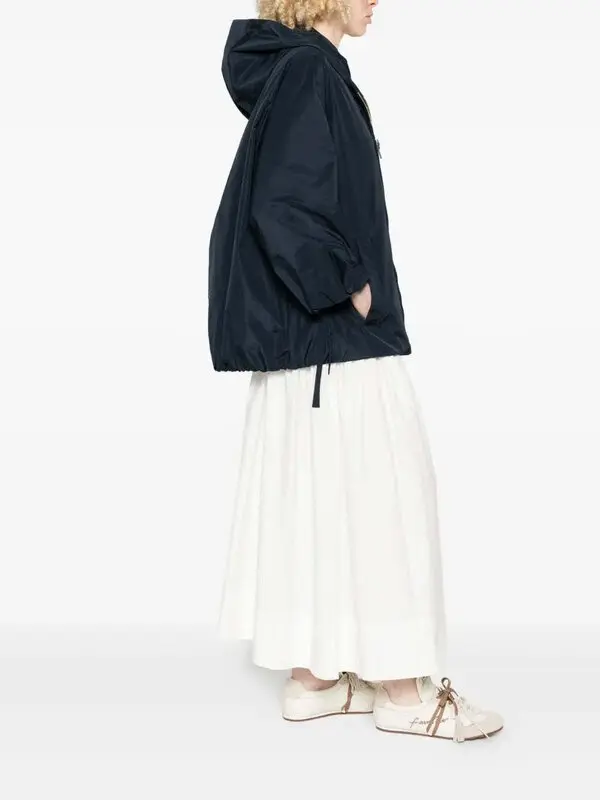 Max Mara Technical Taffeta Hooded Coat