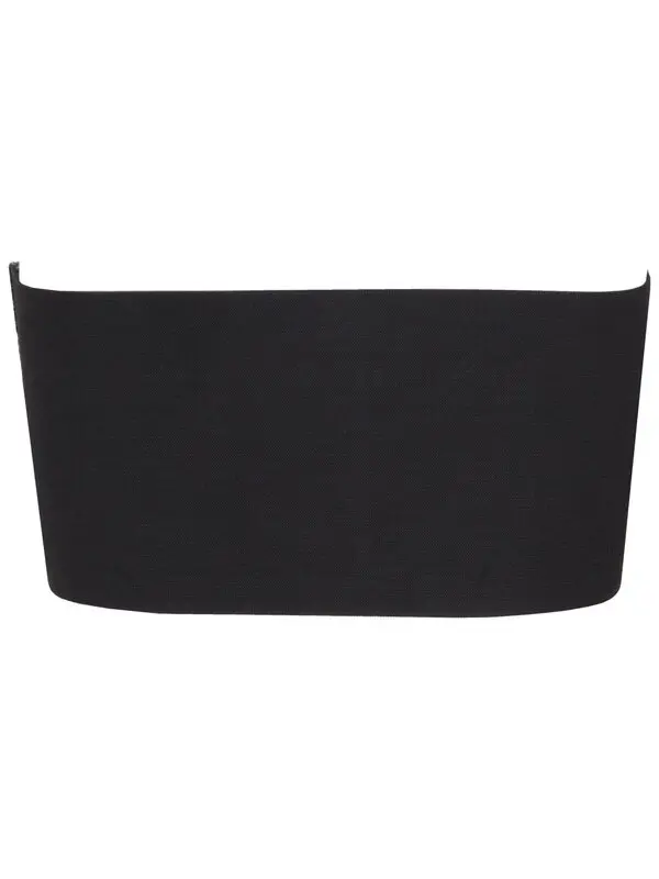 Miu Miu Washed Denim Bandeau Top - Navy