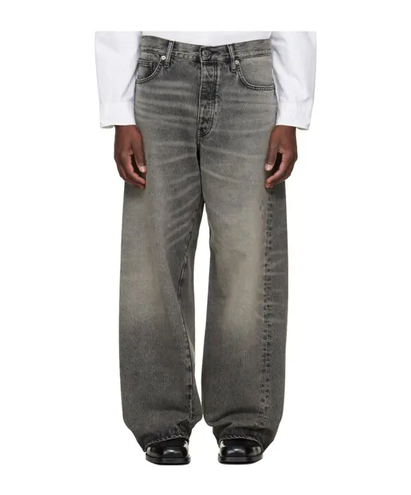 SUNFLOWER Super Wide Twist Belt Loop Jeans
