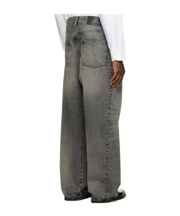 SUNFLOWER Super Wide Twist Belt Loop Jeans